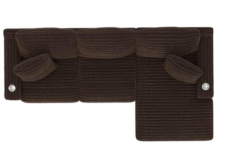 Comfrey Chocolate 2pc RAF Chaise Sectional | Louisville Overstock Warehouse